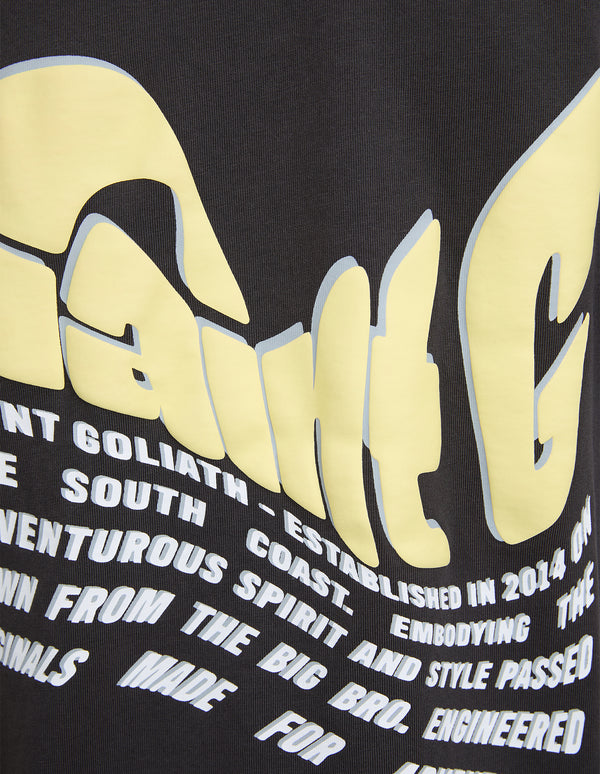 Distort Tee Washed Black - Edge Clothing