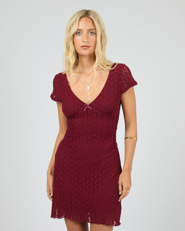 Andie Mini Dress Plum - Edge Clothing