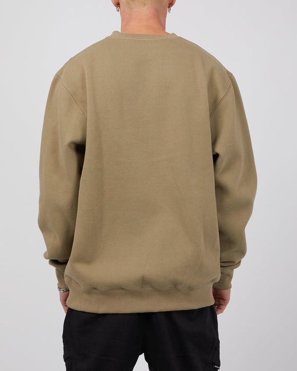 Usa Surplus Crewneck Washed Olive - Edge Clothing