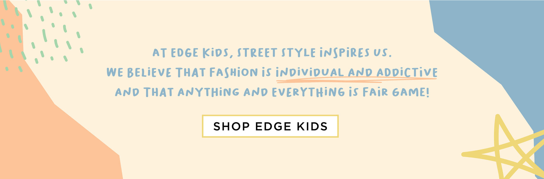 Kids Landing Page - Edge Clothing