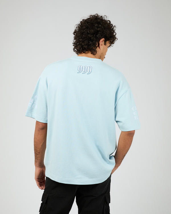 Obsidian Loopback Street Tee Baby Blue - Edge Clothing