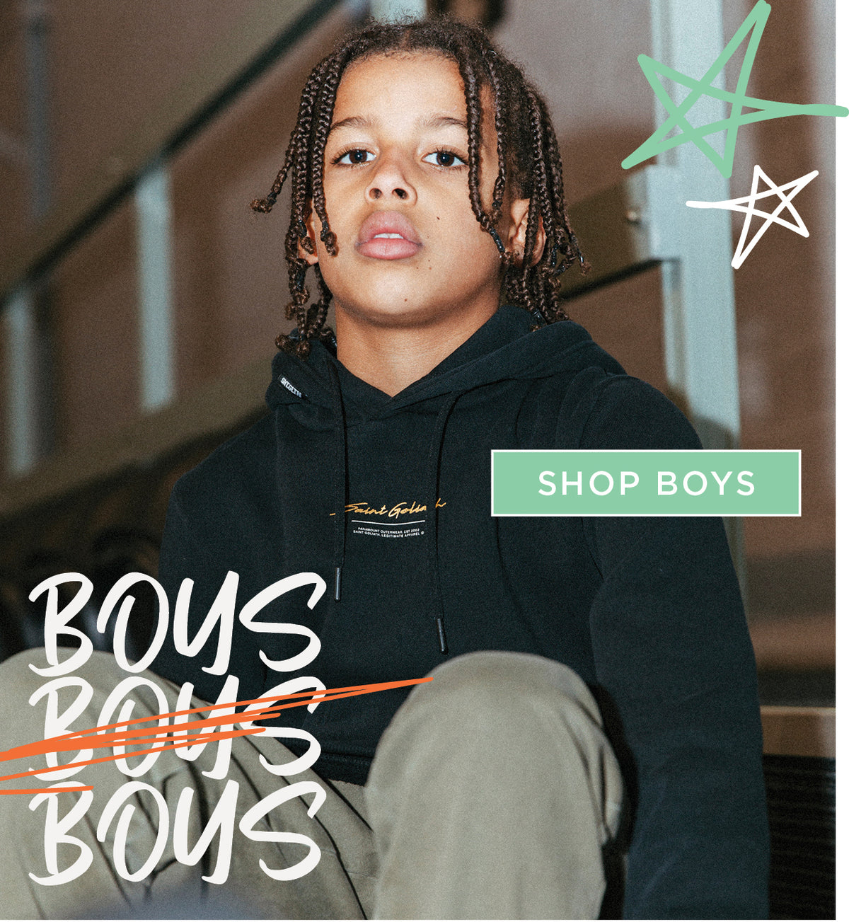 Kids Landing Page - Edge Clothing