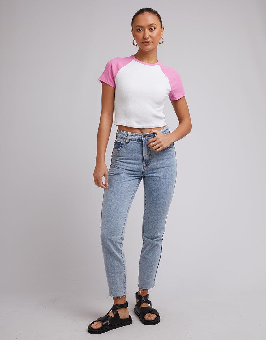 Contrast Tee Bright Pink | Buy Online | Edge Clothing