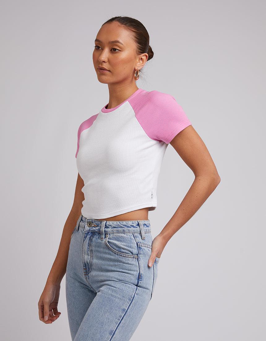 Contrast Tee Bright Pink | Buy Online | Edge Clothing