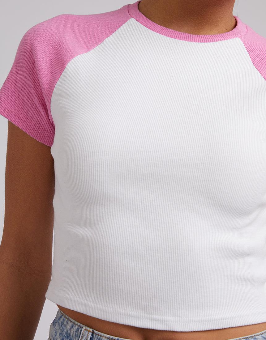 Contrast Tee Bright Pink | Buy Online | Edge Clothing