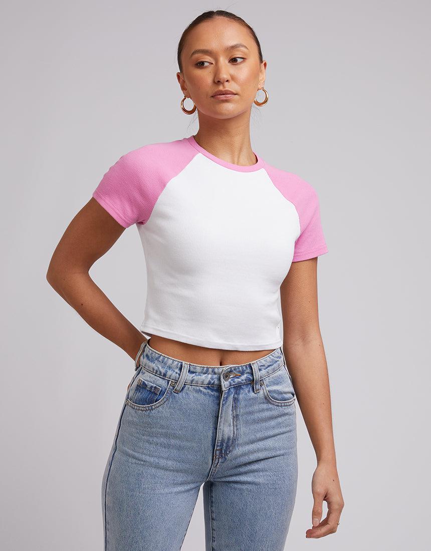 Contrast Tee Bright Pink | Buy Online | Edge Clothing