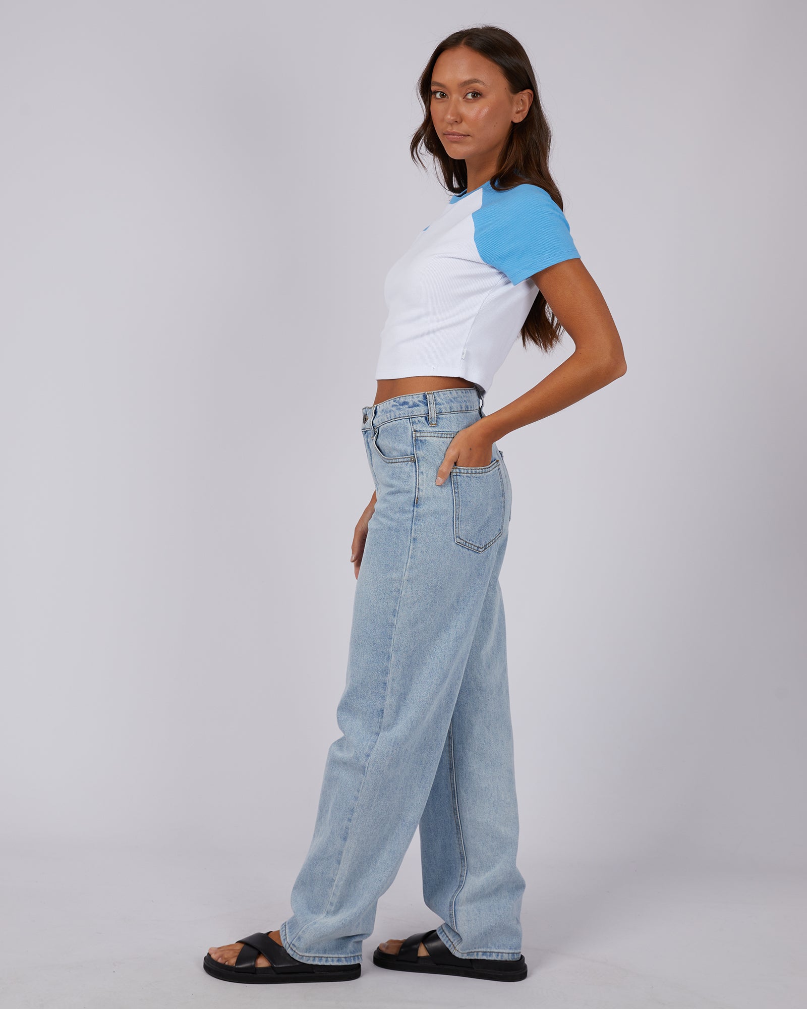 Contrast Tee Dark Blue - Edge Clothing